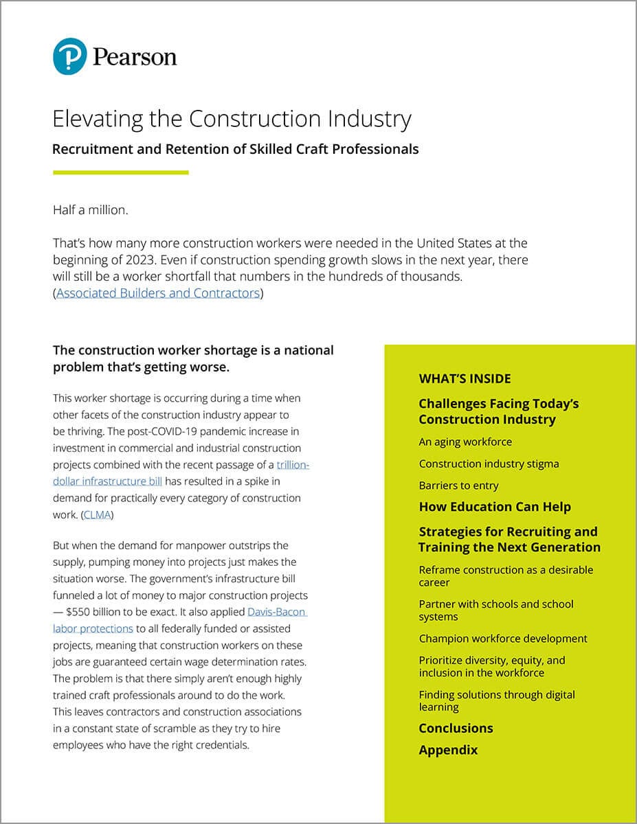 Recruitment and Retention of Skilled Craft Professionals