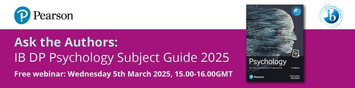 Free webinar Ask the authors: IB DP Psychology 2025